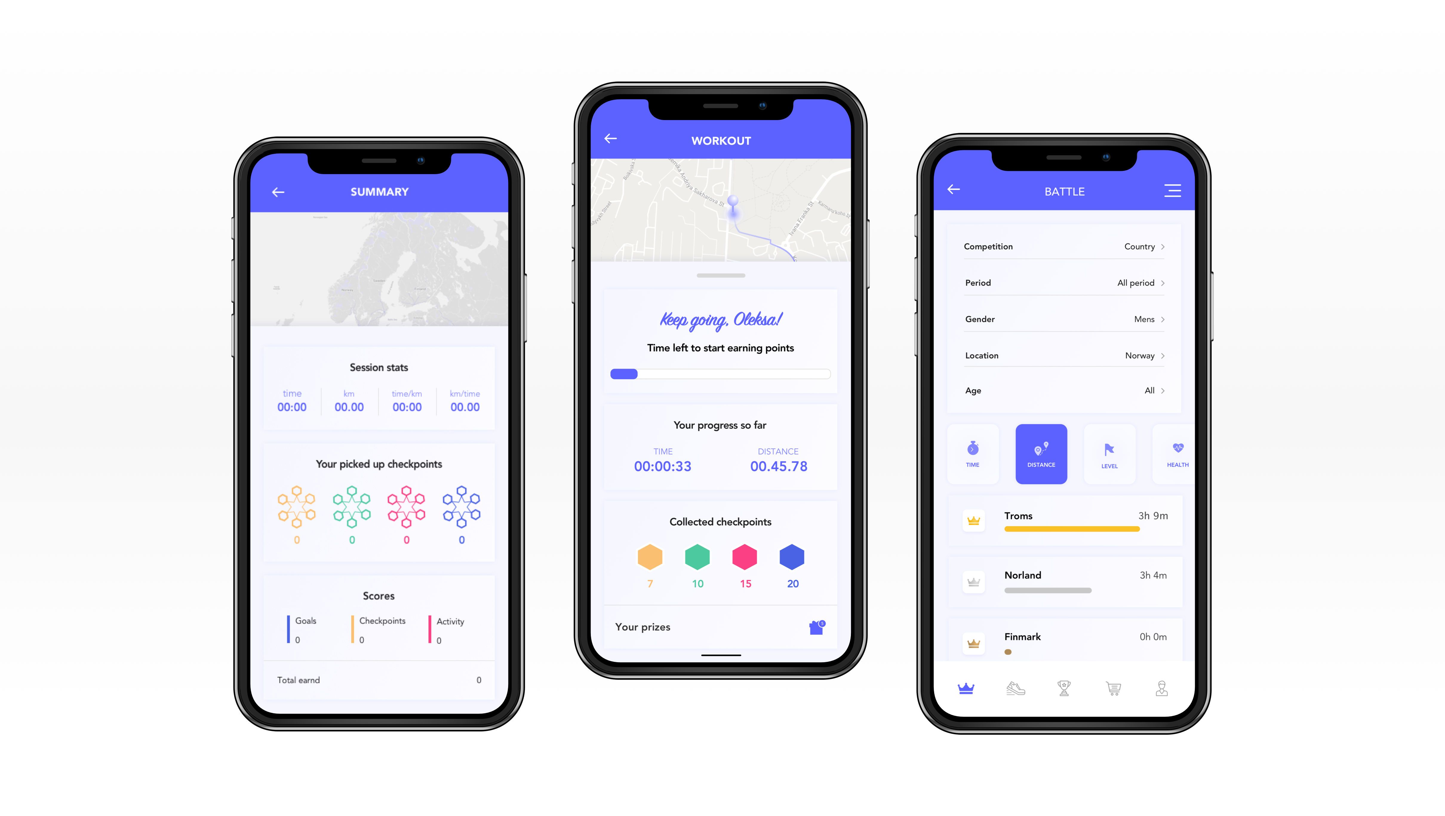Web, iOS and Android Interactive Walking App for Social Cause | Leobit